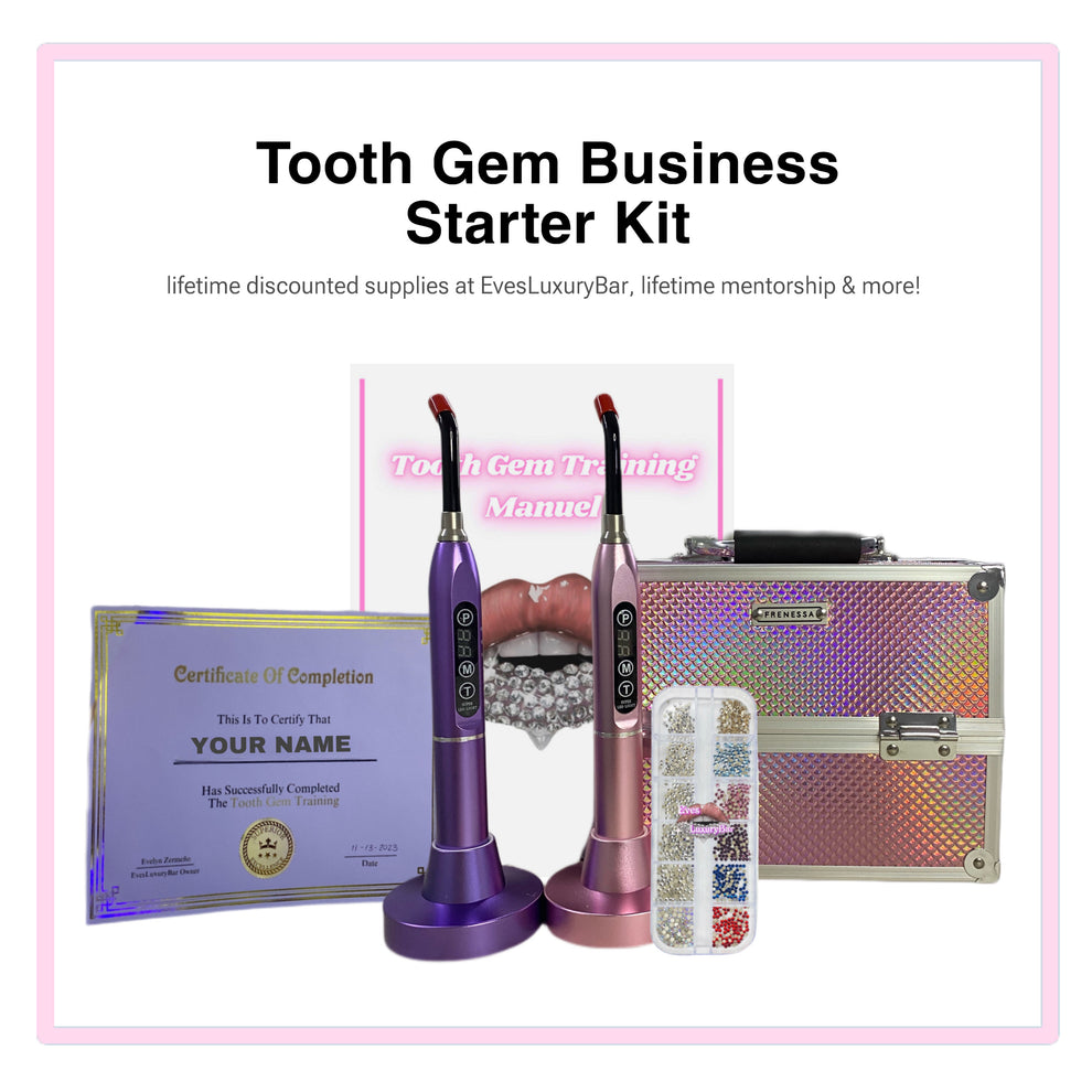 TOOTH GEM BUSINESS STARTER KIT + TRANING MANUEL + CERTIFICATE & MORE – EvesLuxuryBar
